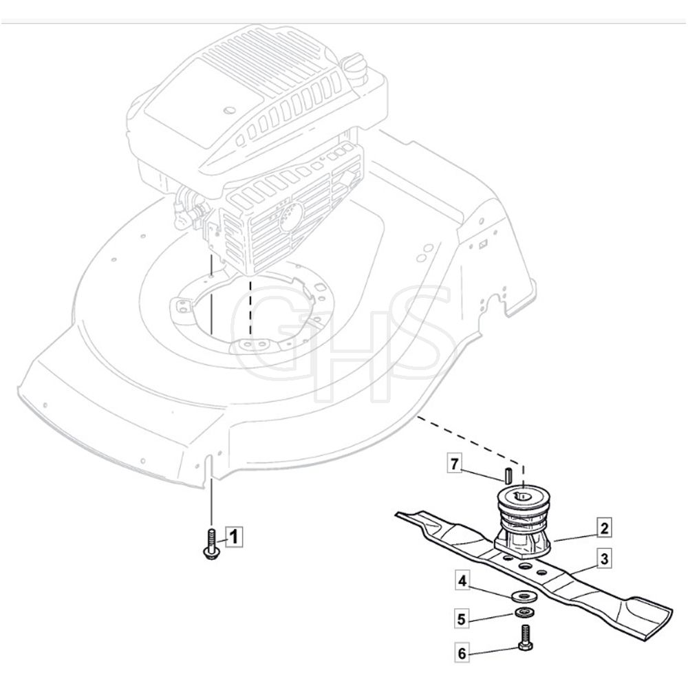 SP425 R - 2019-2021 - 299439038/M19 - Mountfield Rotary Mower Blade ...