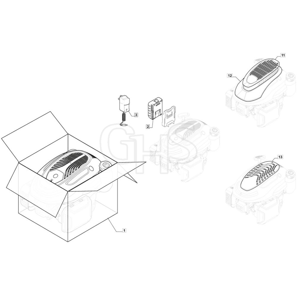 SP46 LS - 2019-2020 - 2L0486548/M19 - Mountfield Rotary Mower Engine ...
