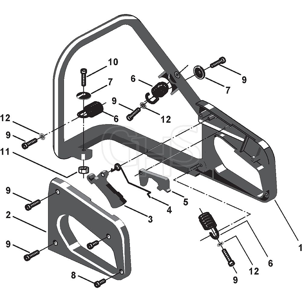 SP 370 - 2003 - 15-4113-91 - Stiga Chainsaw Handle Diagram | GHS