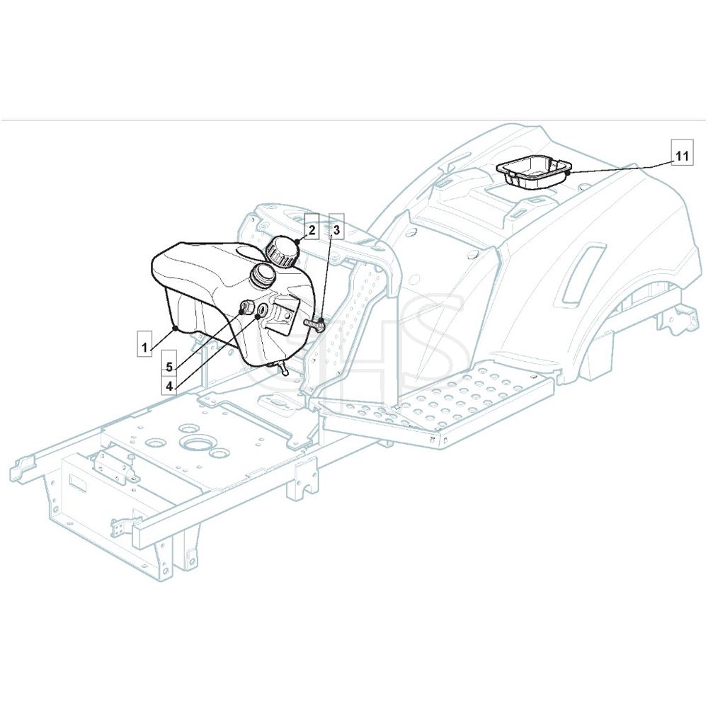 TM 15 36 - 2010 - 2T0320433/M10 - Mountfield Ride On Mower Fuel Tank ...