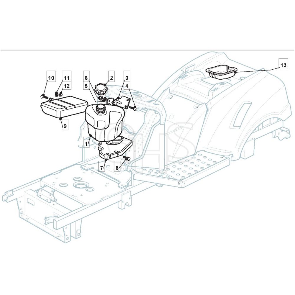TM 35 - 2009 - 2T2232433/BM9 - Mountfield Ride On Mower Fuel Tank ...