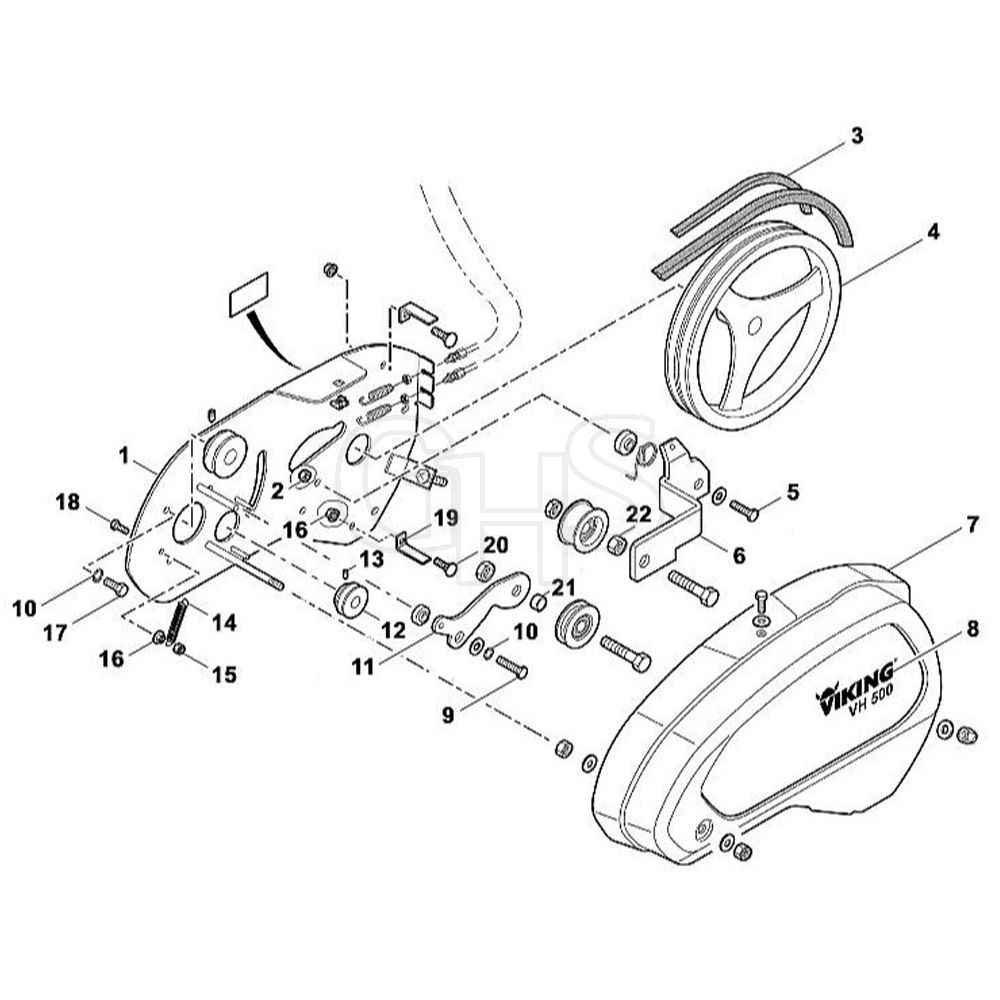 Viking VH500 - Drive 2 - Parts Diagram | GHS
