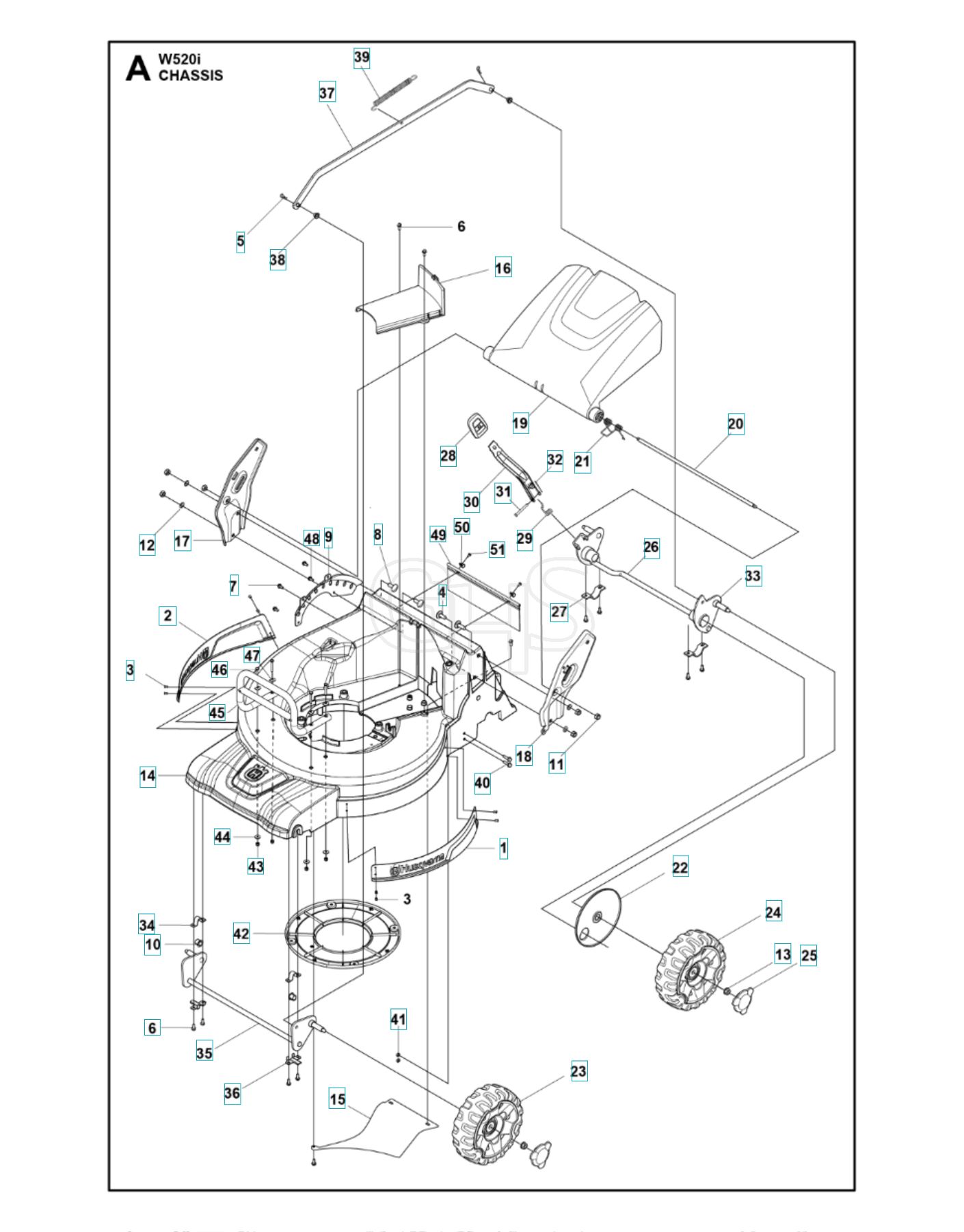 Husqvarna W520I - Chassis | GHS