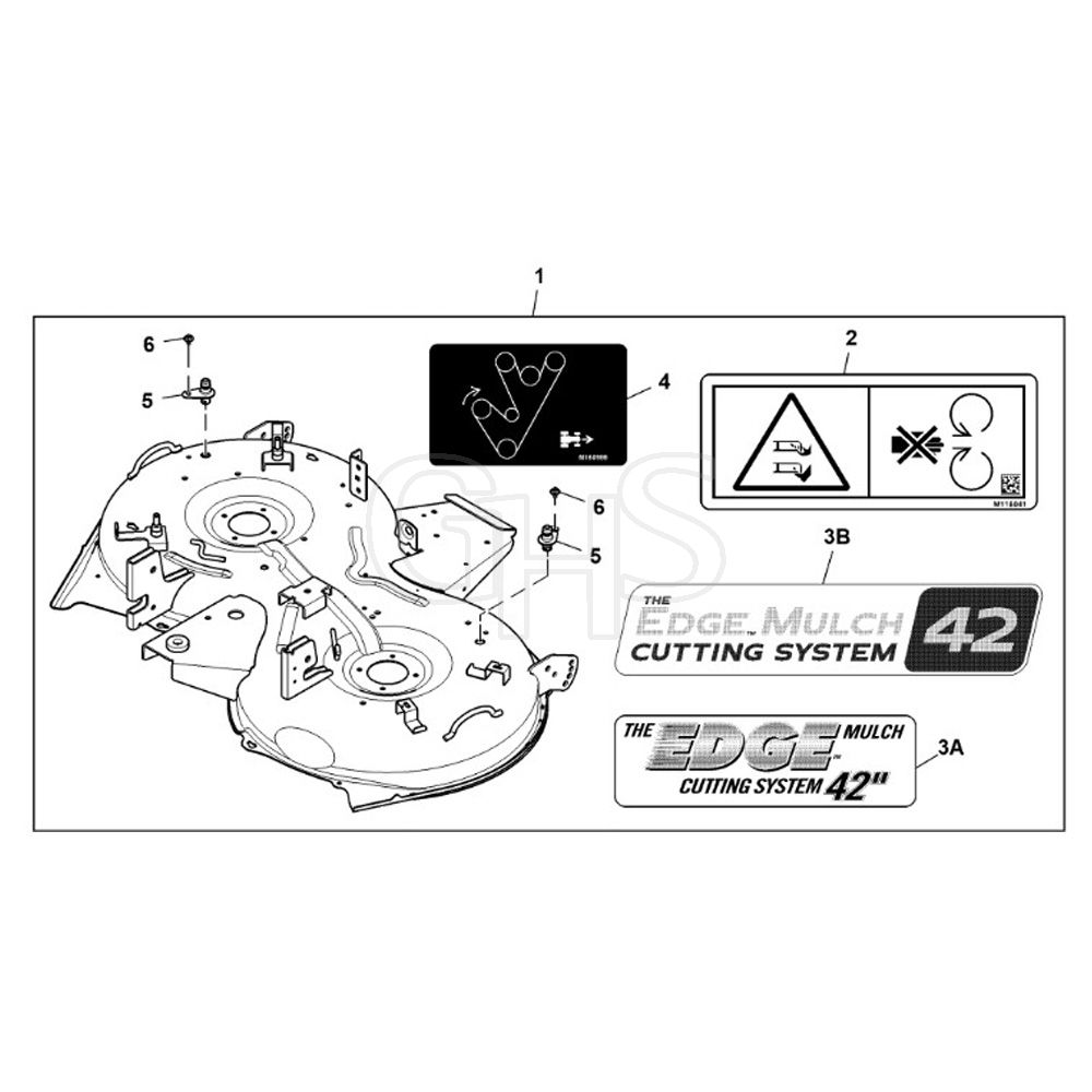 John Deere X350 - PC12707 - Mower Deck - ST842430 | GHS
