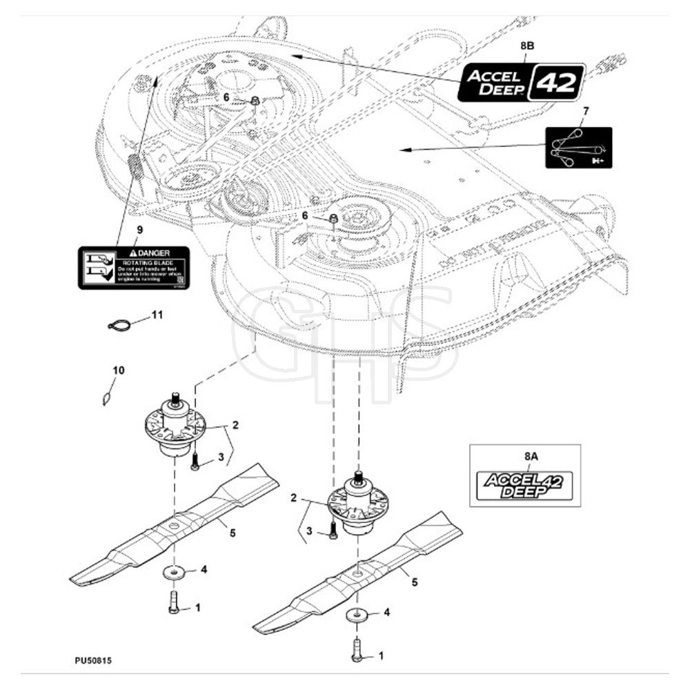 John Deere X350 - PC12707 - Spindles - ST846464 | GHS