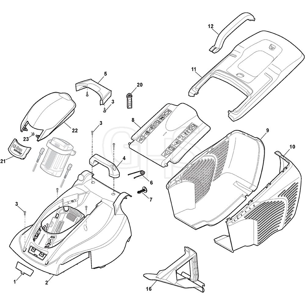 XP 40 Li - 2014 - 294385063/C13 - Castel Garden Rotary Mower Deck ...