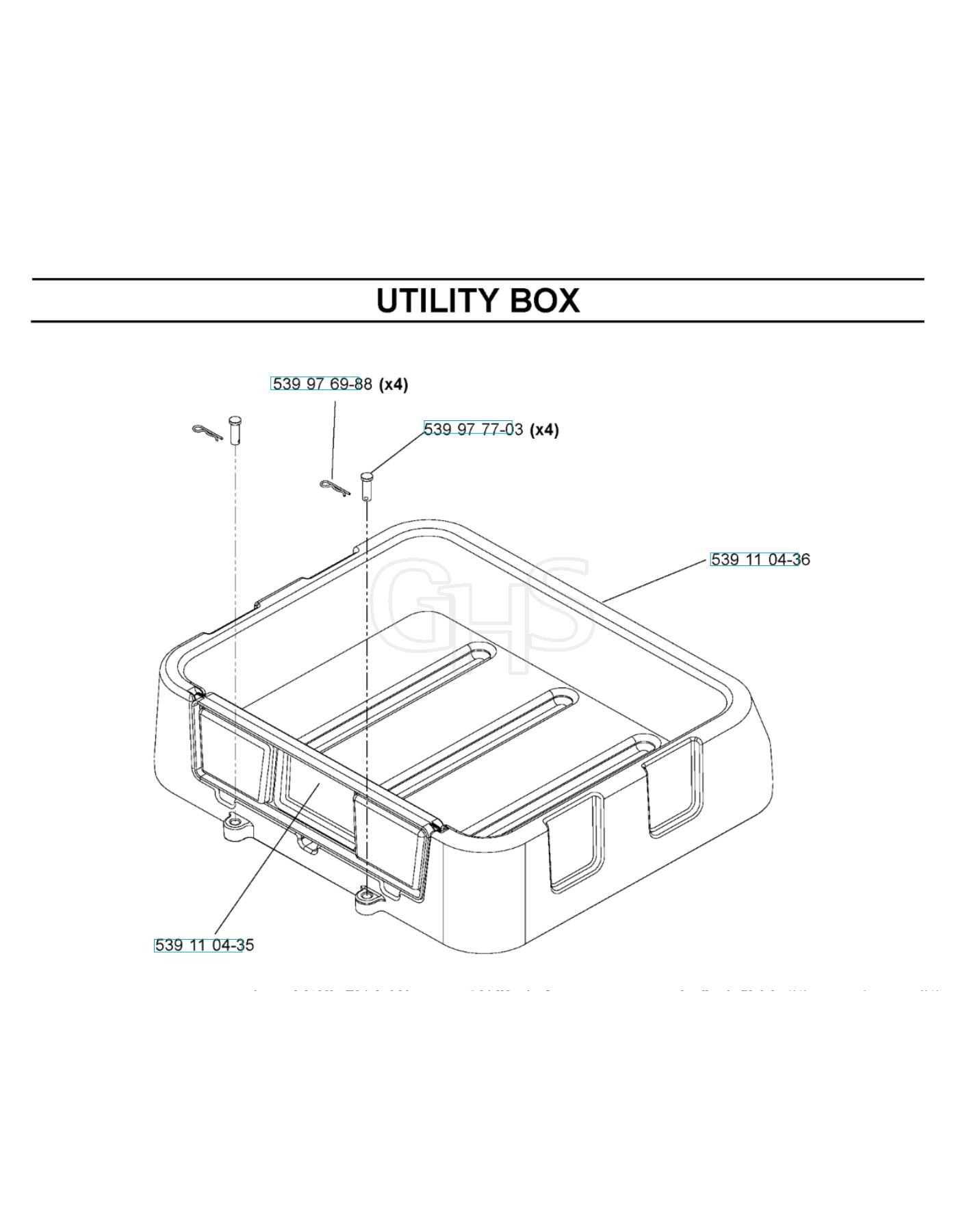 Husqvarna Z4217 Bia - Tray | GHS